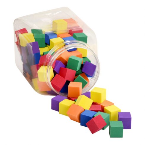 Foam Counting Color Cubes - 120 Pieces | Premiumjoy
