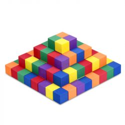 Foam Counting Color Cubes - 120 Pieces | Premium Joy